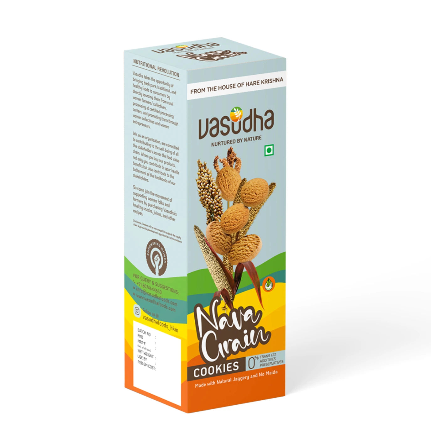 Nava Grains Cookies 100grams – Vasudha Foods